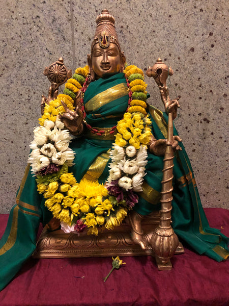 Poorvashada; Abhishekam for Sri Vishvaksena – SVS Temple